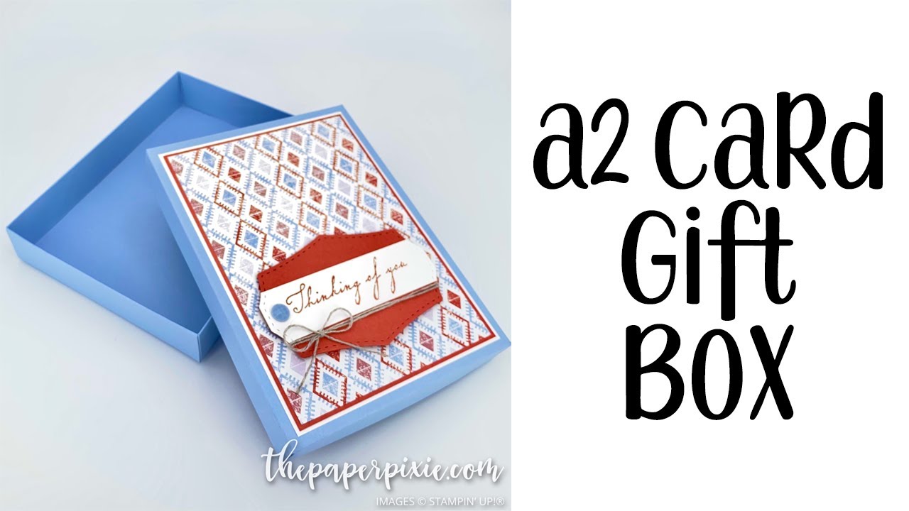 A2 Card Gift Box Tutorial Youtube