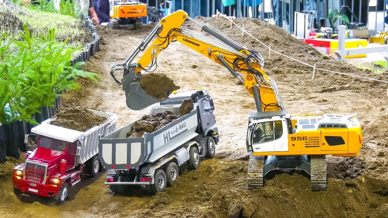 Fantastic Rc Construction Site Rc Excavators Dump Trucks Wheel Loader