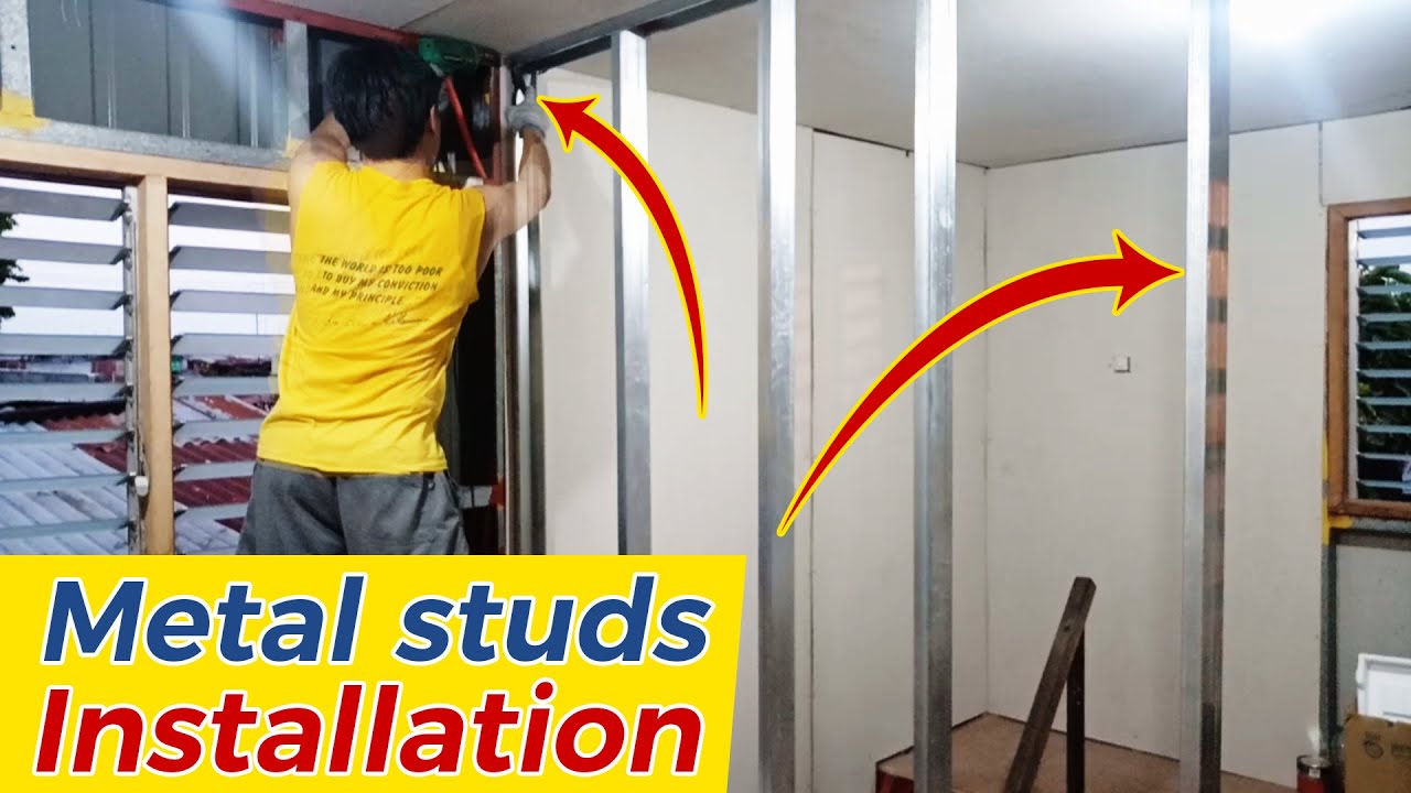 Kwarto Ko Gawa Ko Metal Studs Installation Youtube Video Part 1
