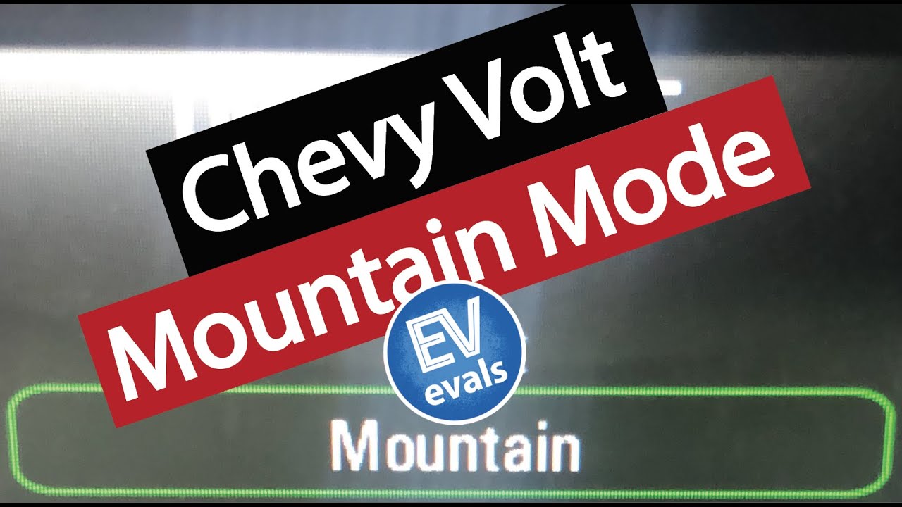 2013 Chevy Volt Mountain Mode Charging On The Go Ev Evals Youtube