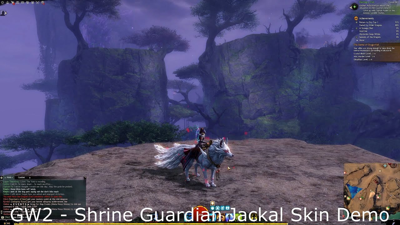 Guild War 2 Shrine Guardian Jackal Skin Demo Youtube