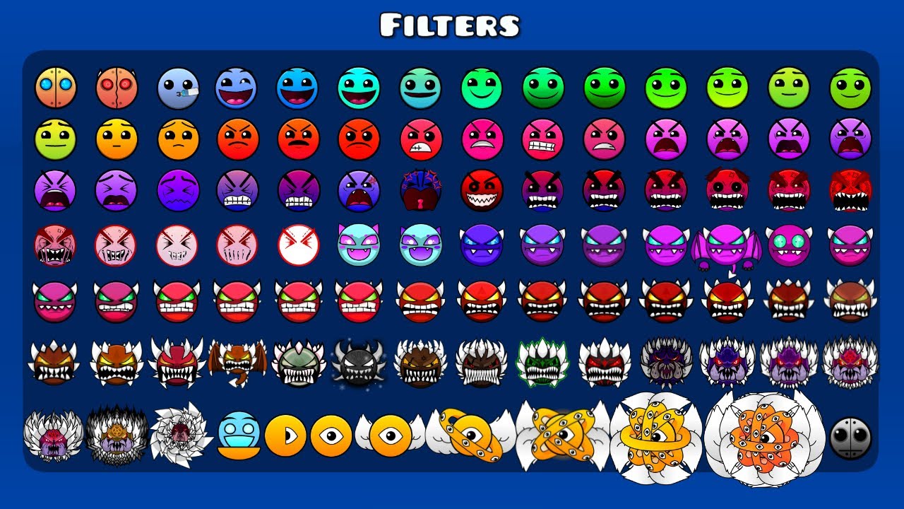 If Geometry Dash Had Way More Difficulties Youtube