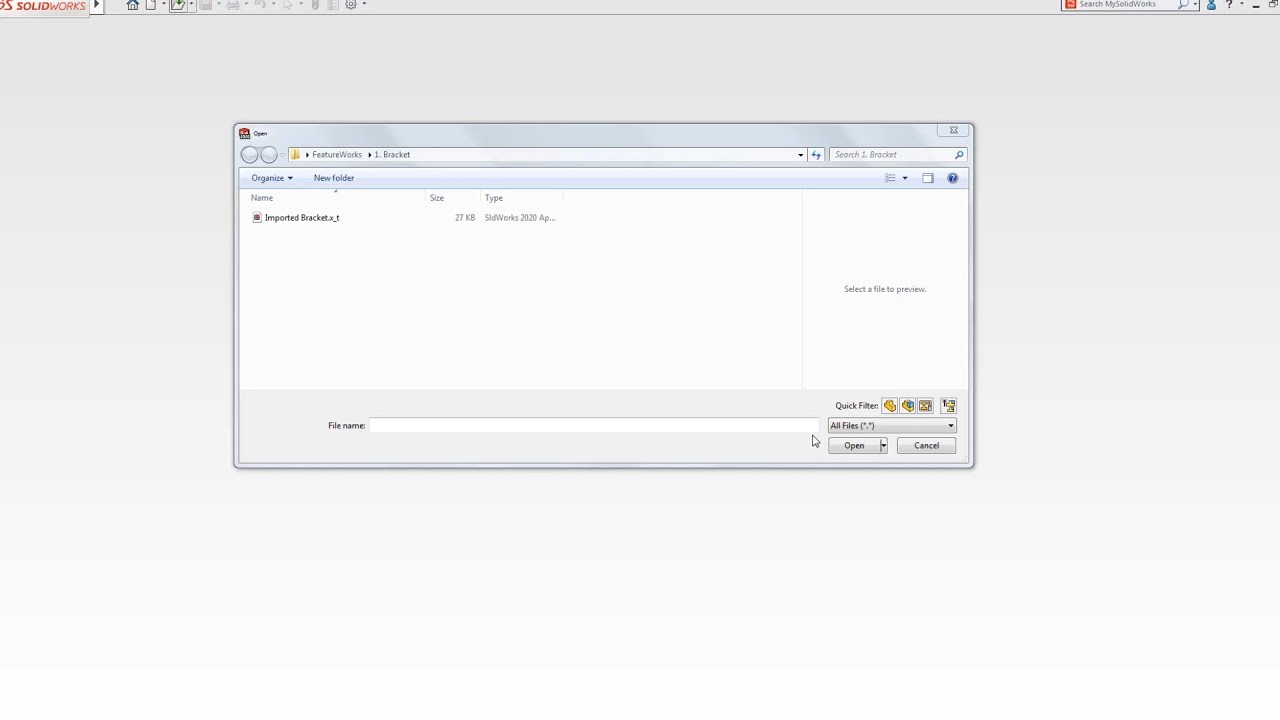 Solidworks Featureworks Youtube