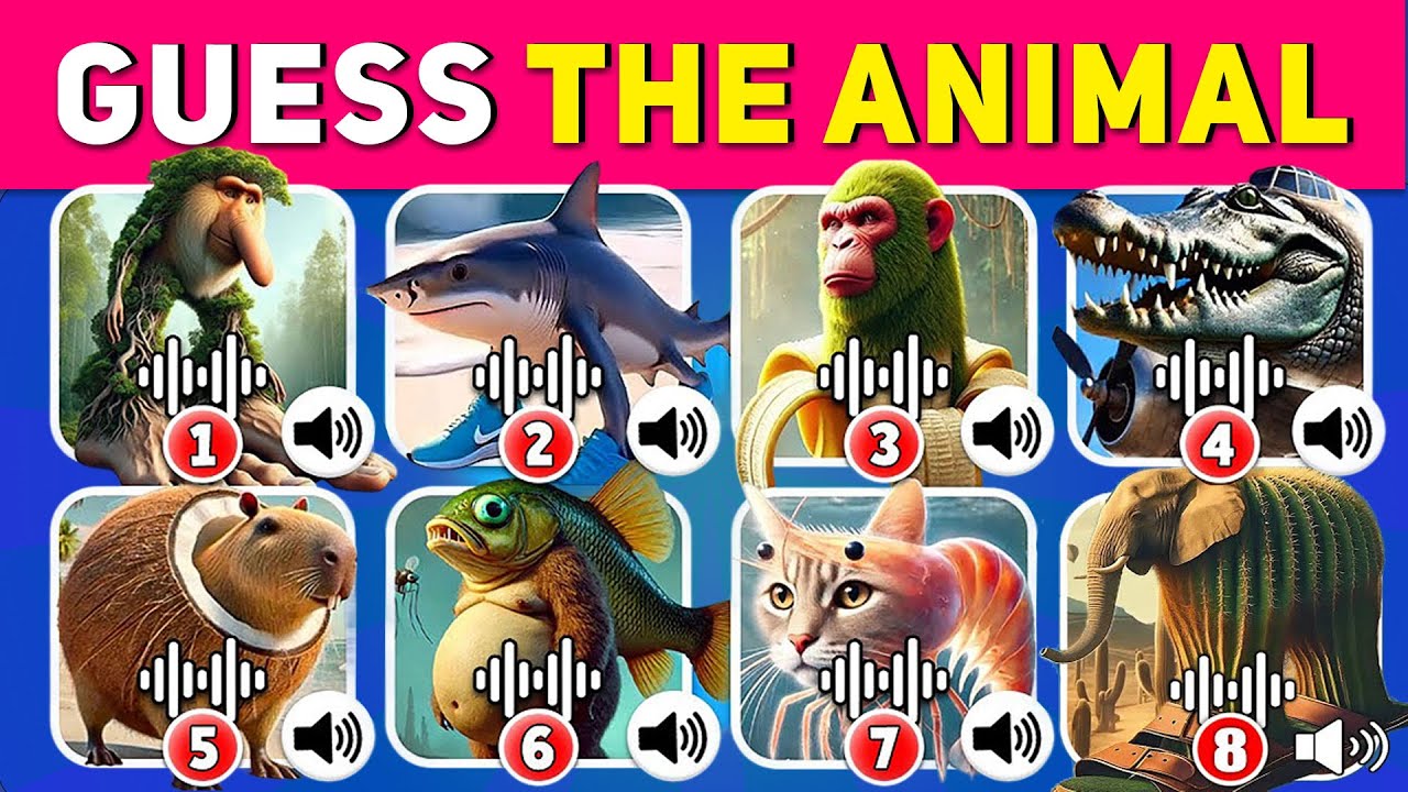 Guess The Italian Brainrot Ai Animals Memes Bombardiro Crocodilo