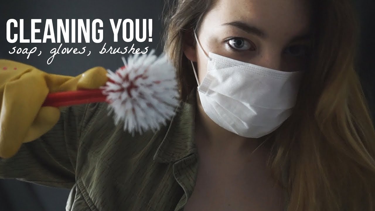 Asmr Cleaning You Soap Spray Gloves Unintelligible Whispering