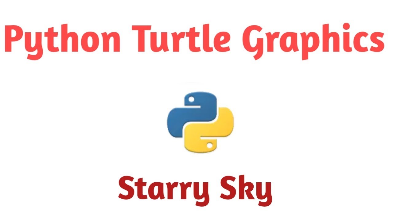 Python Turtle Graphics Starry Sky Youtube