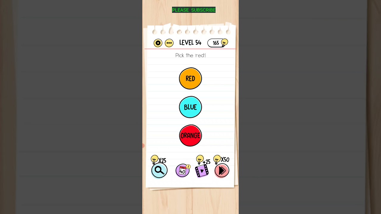 Brain Test Level 54 Walkthrough With Commentary Youtube