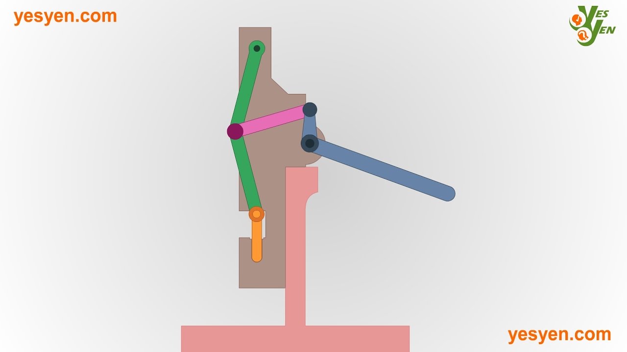 507 Mechanical Movements No 140 Toggle Joint Arranged For A