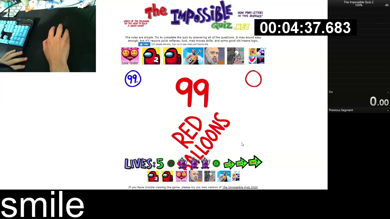 Impossible Quiz 2 Game