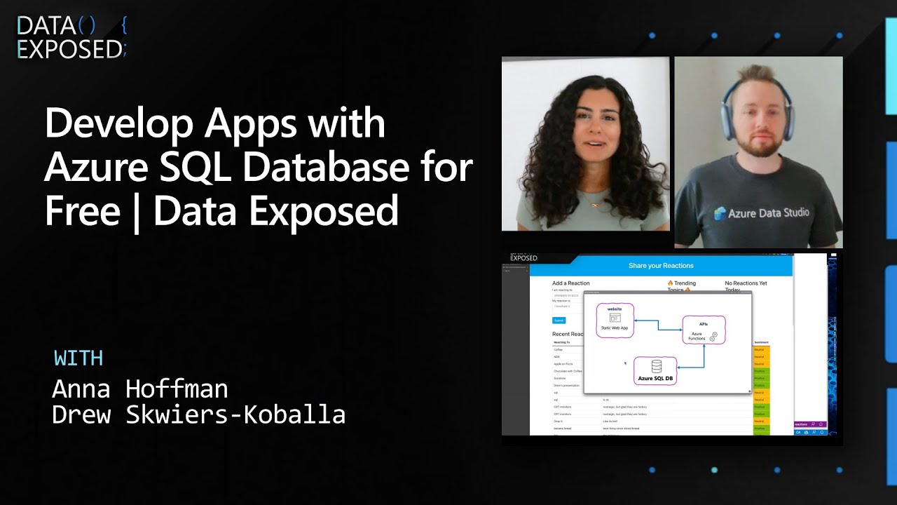 Develop Apps With Azure Sql Database For Free Data Exposed Youtube
