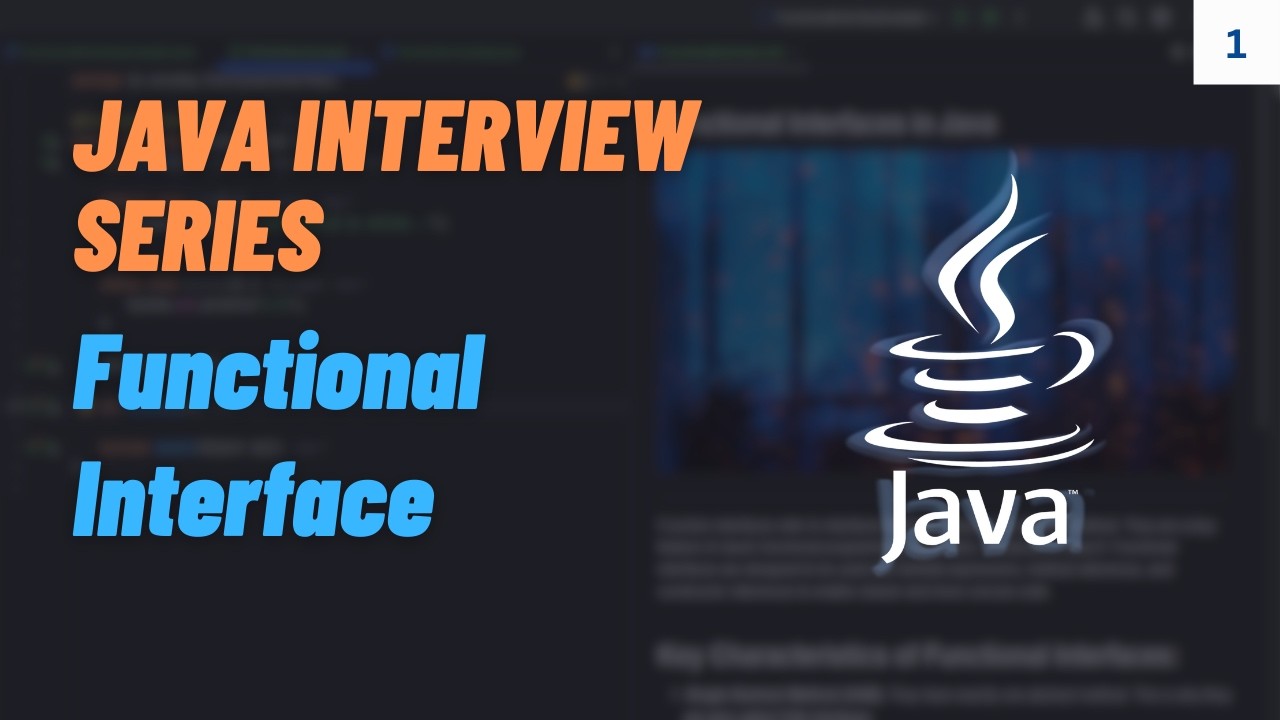 Functional Interfaces In Java Interview Question Youtube