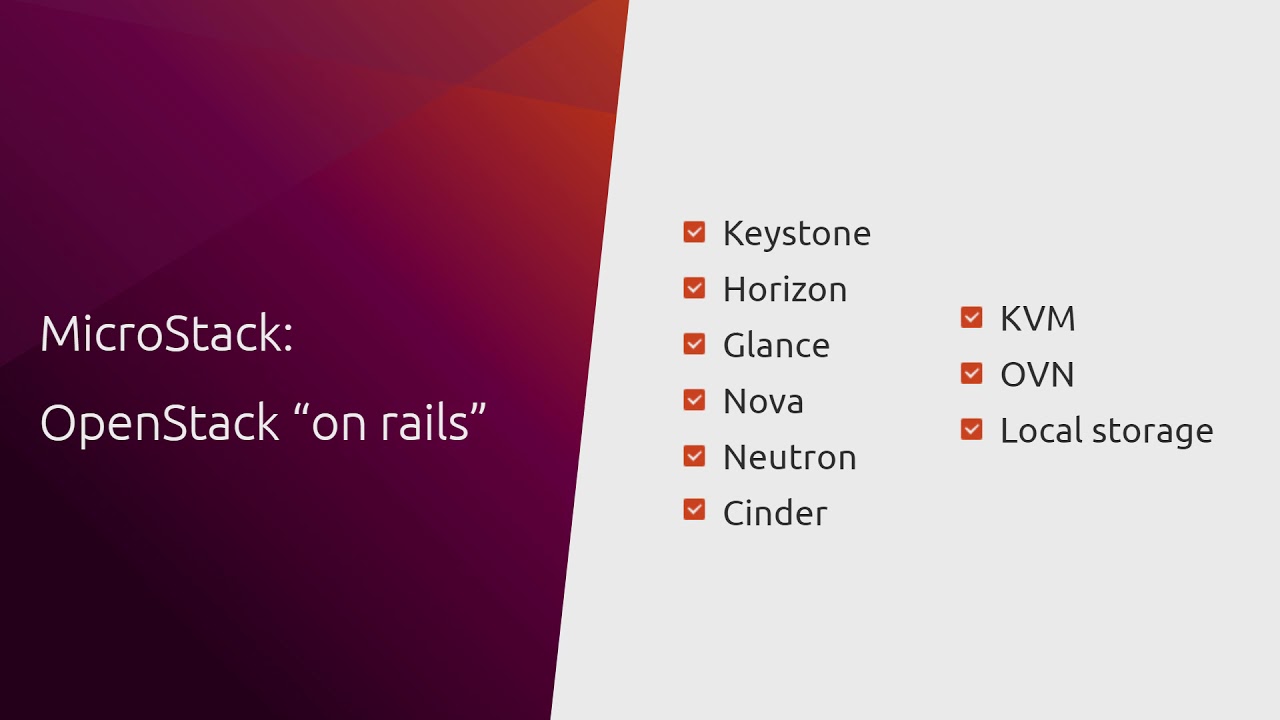 Microstack The Most Straightforward Openstack Ever Youtube