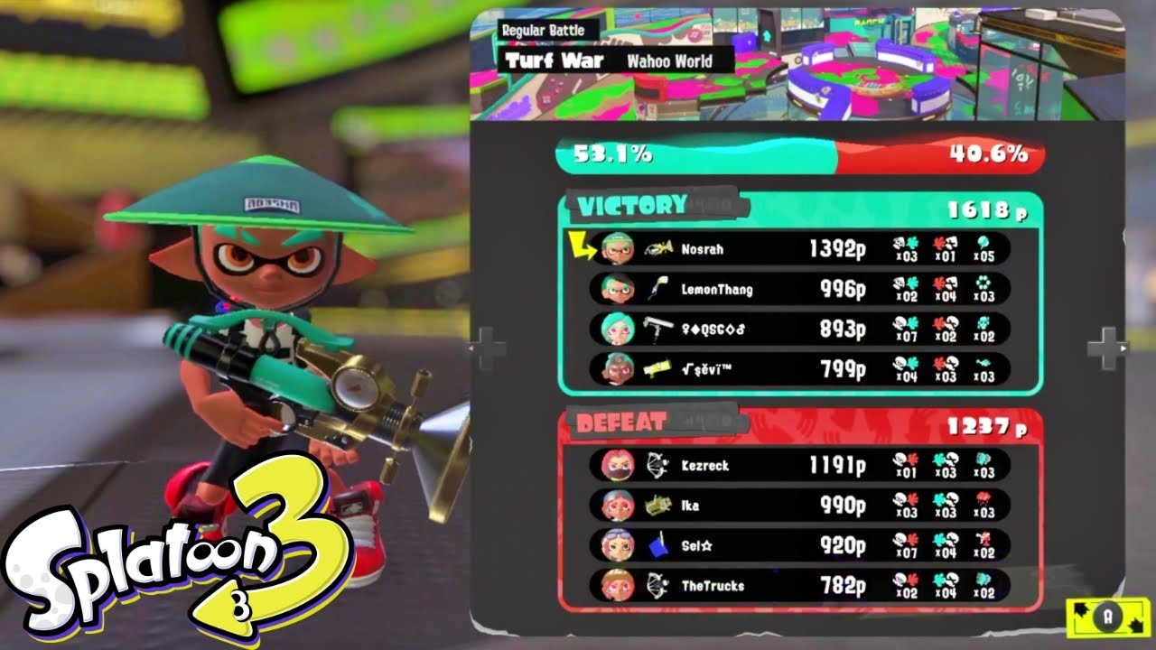 Splatoon 3 Gameplay Turf War Sploosh O Matic Youtube