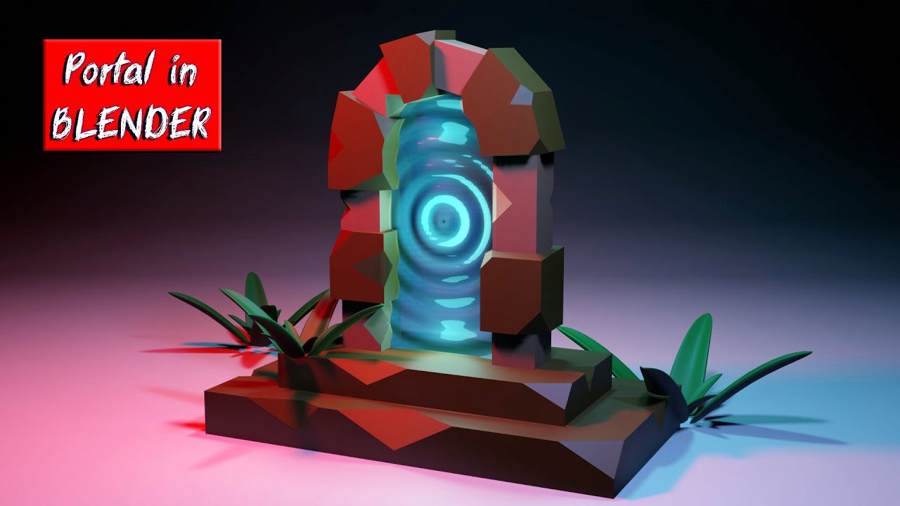 Portal 3d Modelling In Blender Tutorial 3d Model Light And Materials