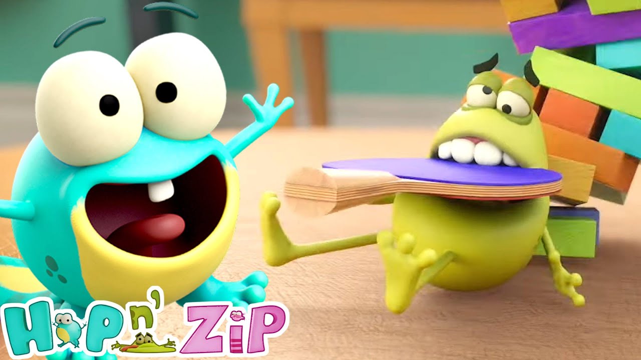 Game Set And Smash Hop Zip Cartoon More Funny Videos For Toddler