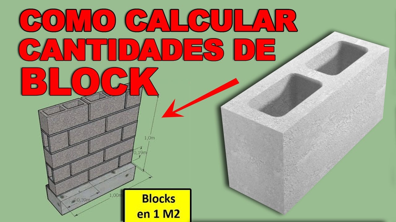 Cómo Calcular Cantidades De Block Calcular Un Muro Calcular Una Pared