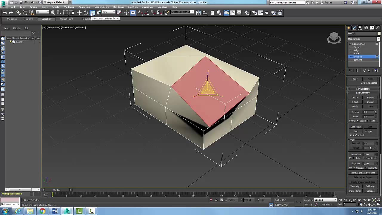 3ds Max 08 20 Modifying Editable Mesh Objects Using Sub Object Levels