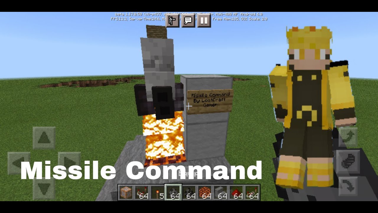 Minecraft Missile Command Tutorial Youtube