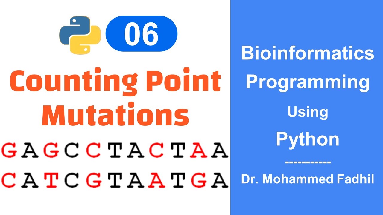 Counting Point Mutations Using Python Youtube