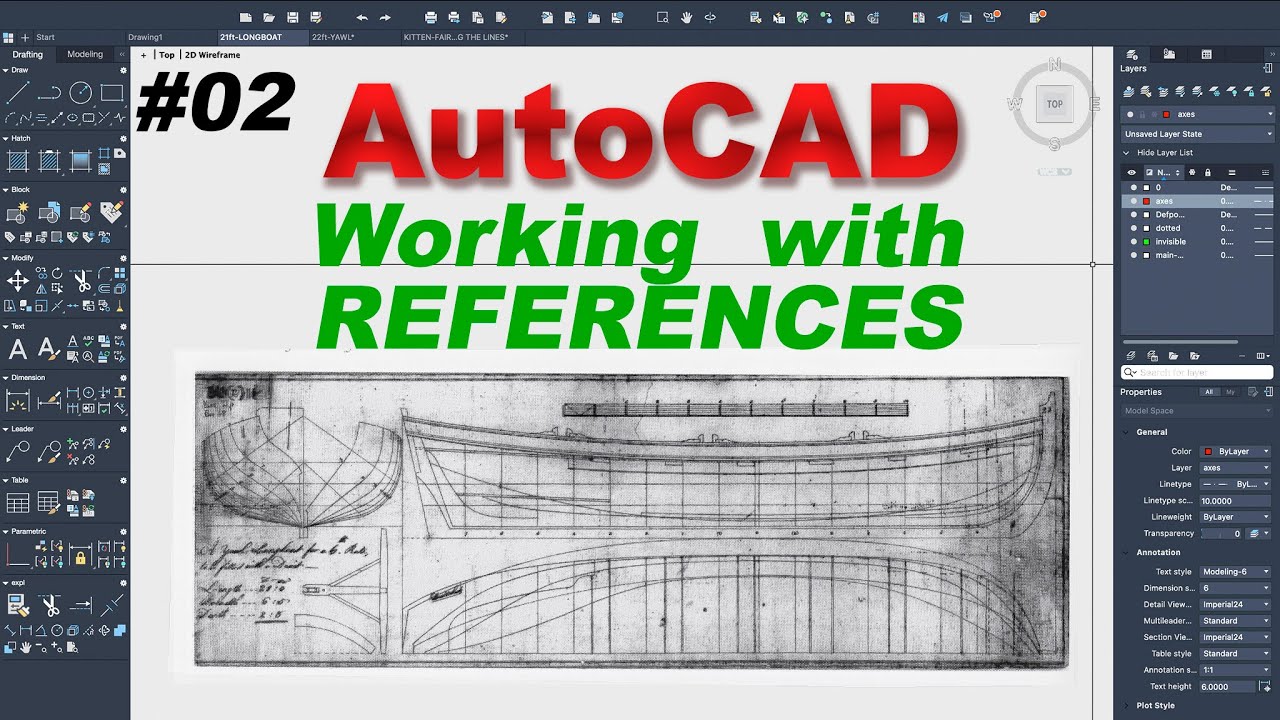 02 Autocad Working With The References Youtube
