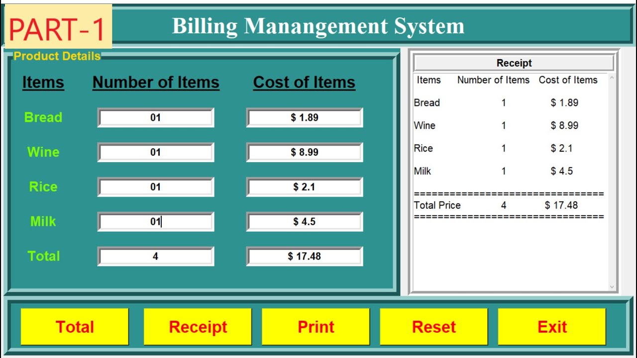 An Overview Of Billing System Project Developed In Tkinter How To