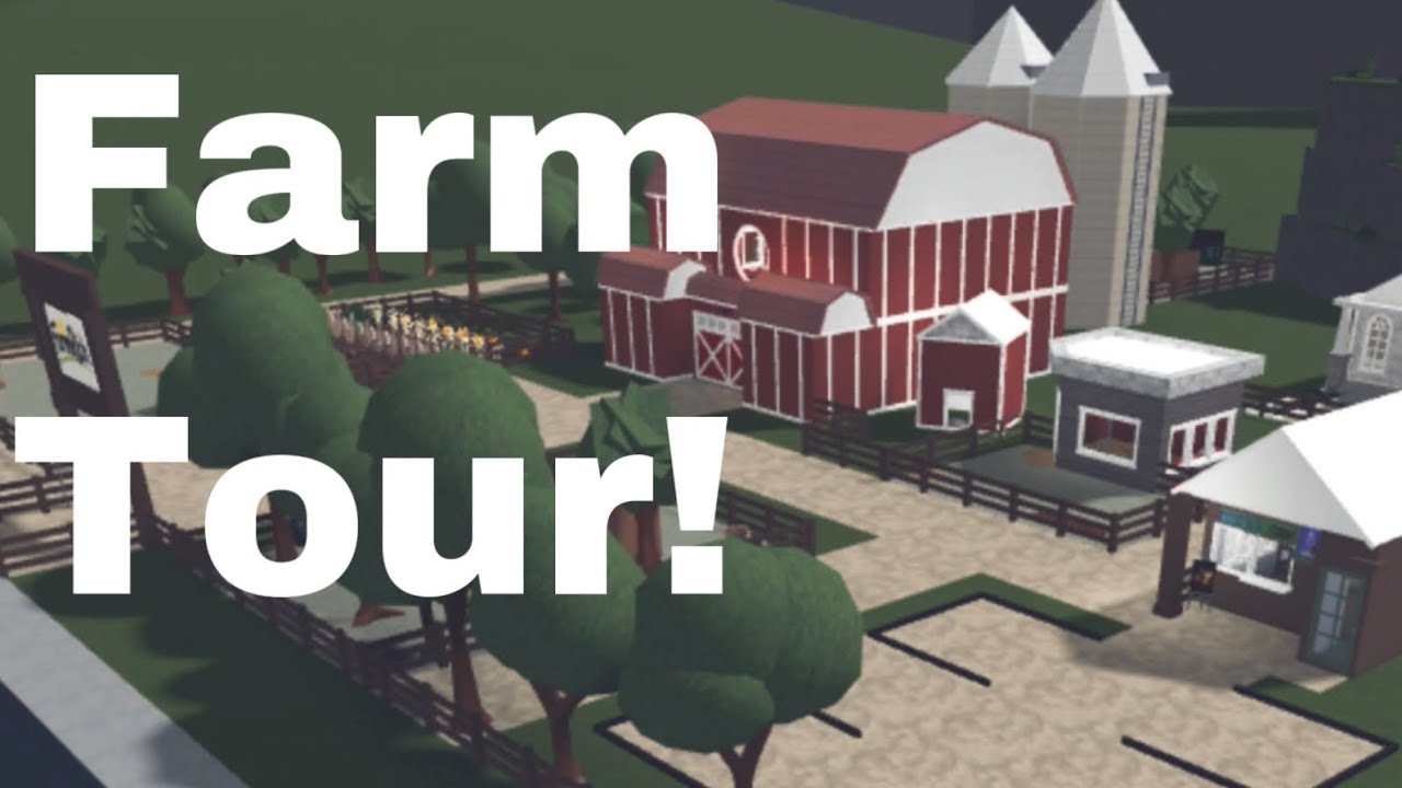 Farm Tour In Bloxburg Youtube