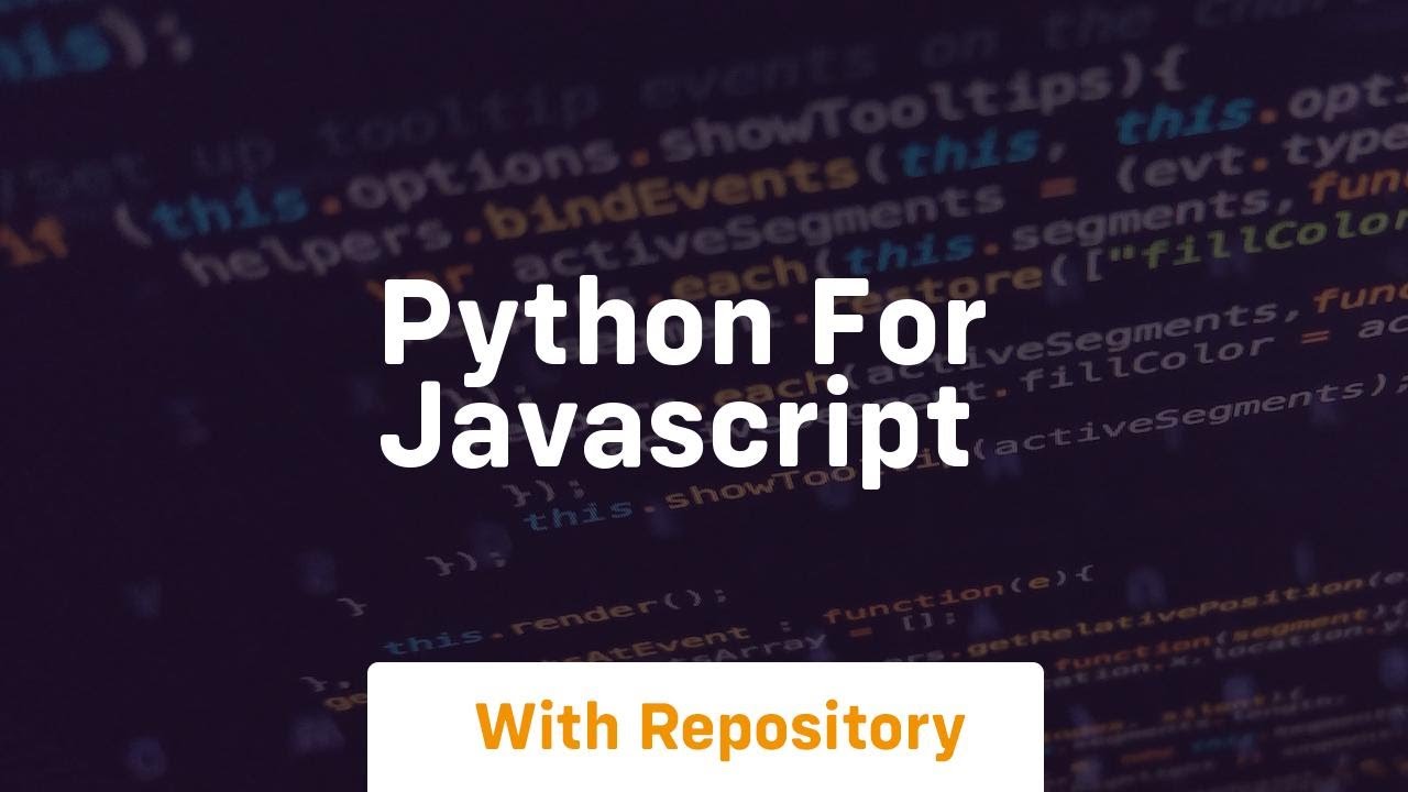Python For Javascript Youtube