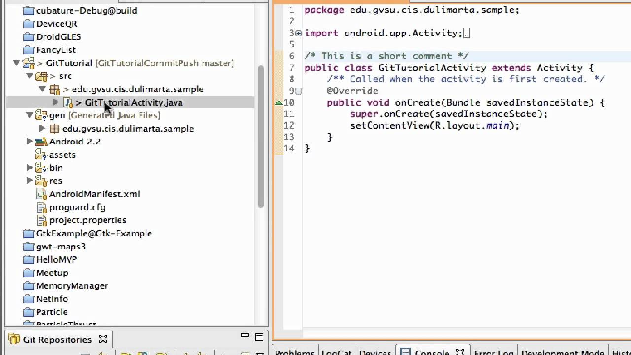 Git Commit Push In Eclipse Youtube