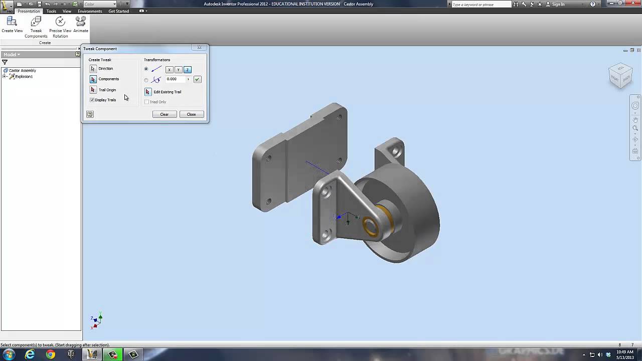 Inventor Manual Exploded View Youtube