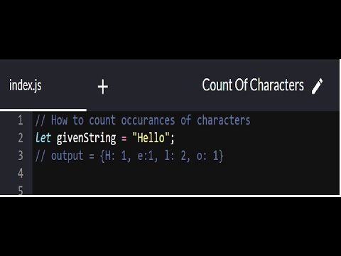 Javascript Interview Prep Count Character Occurrences In A String The