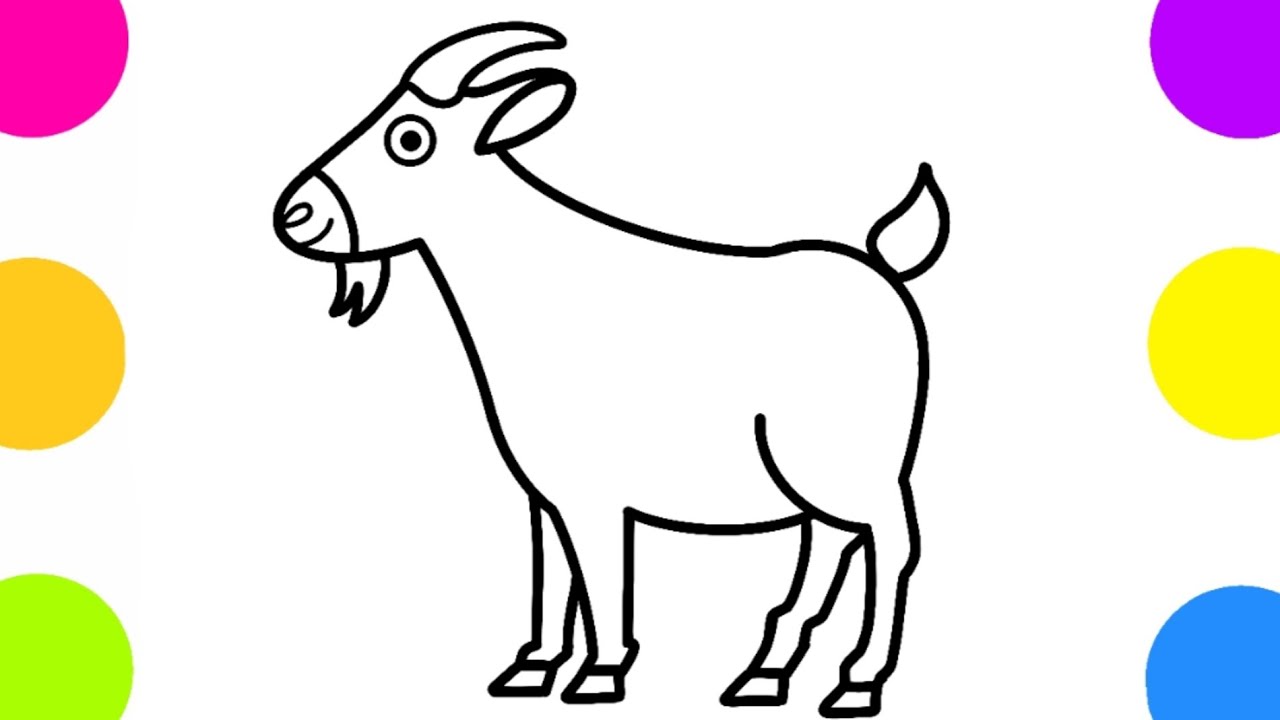 Cómo Dibujar Una Cabra Fácil Dibujos De Animales De La Granja Youtube