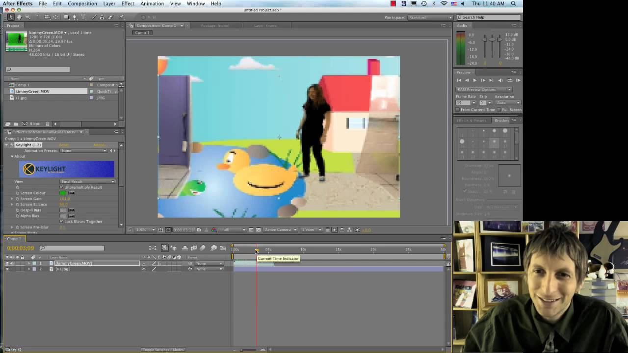 After Effects Green Screen Tutorial Youtube