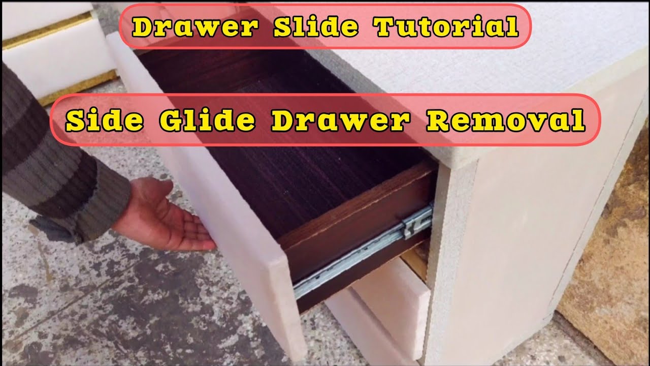 Side Glide Drawer Removal Drawer Slide Tutorial M Awanfurniture