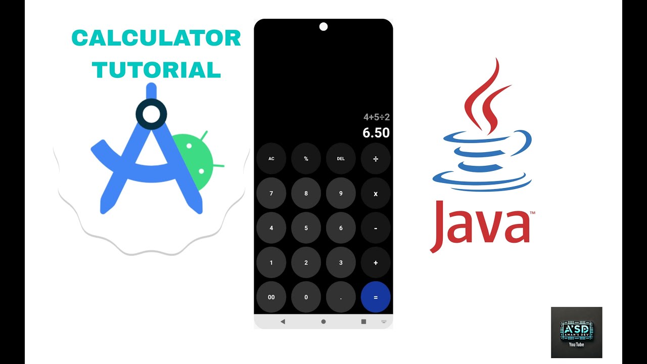 Calculator App For Beginners Android Java Tutorial Youtube