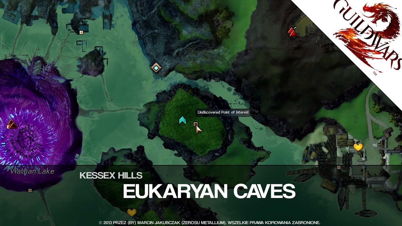 Gw2 Point Of Interest Eukaryan Caves Kessex Hills Lvl 15 25 Youtube
