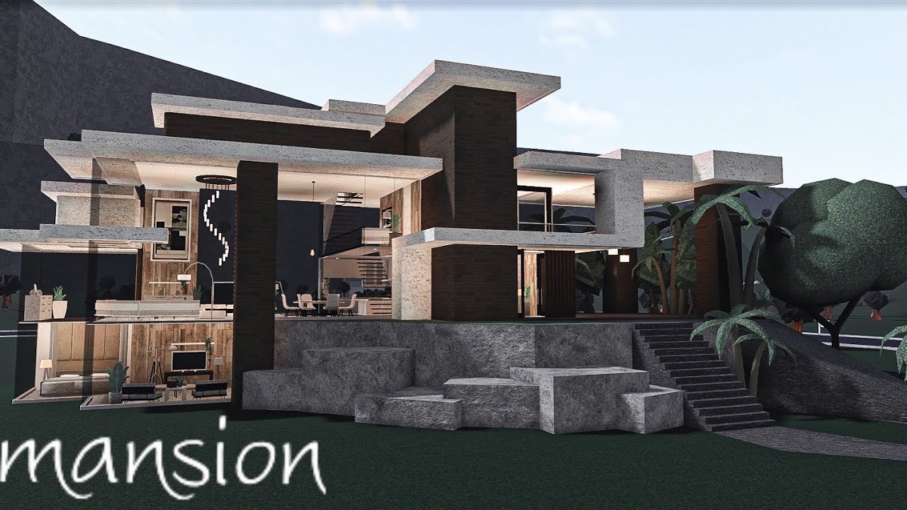 Bloxburg Mansion Modern House House Build Youtube