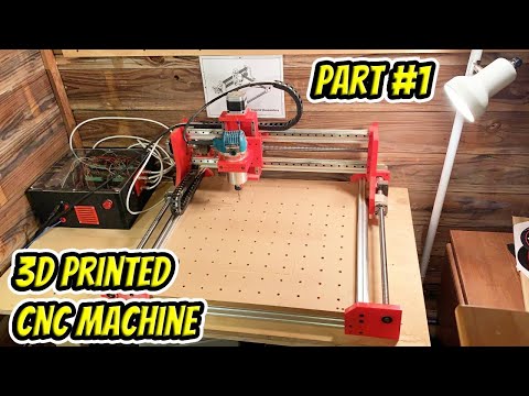Diy Homemade Cnc Machine With 3d Printed Parts Part 1 Youtube