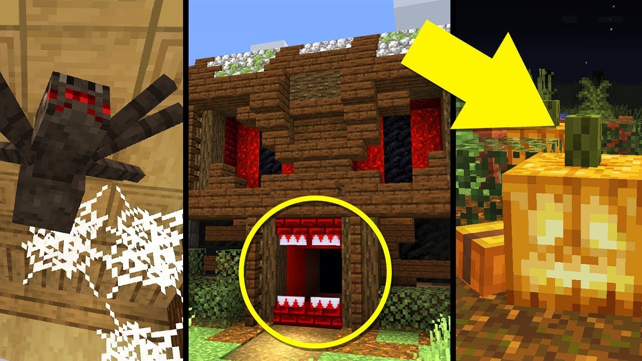 13 Spooky Minecraft Build Hacks Youtube