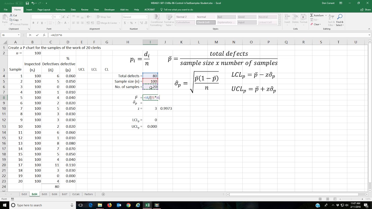 Mba631 Pchart Youtube