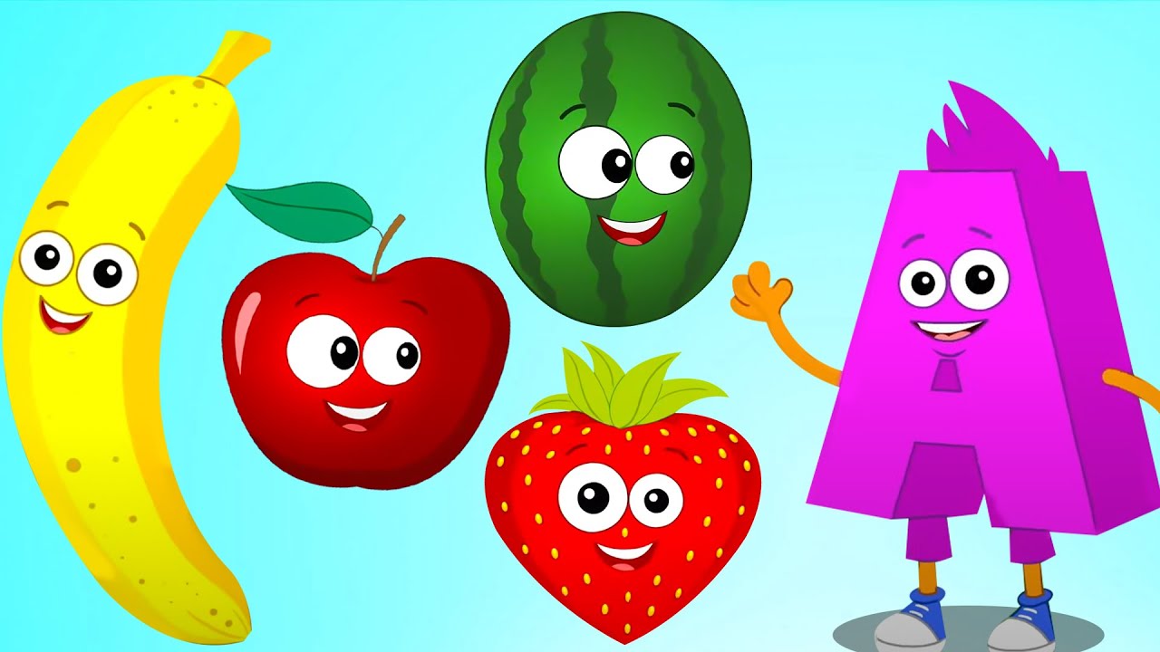 Fruits Song More Nursery Rhymes For Kids Youtube