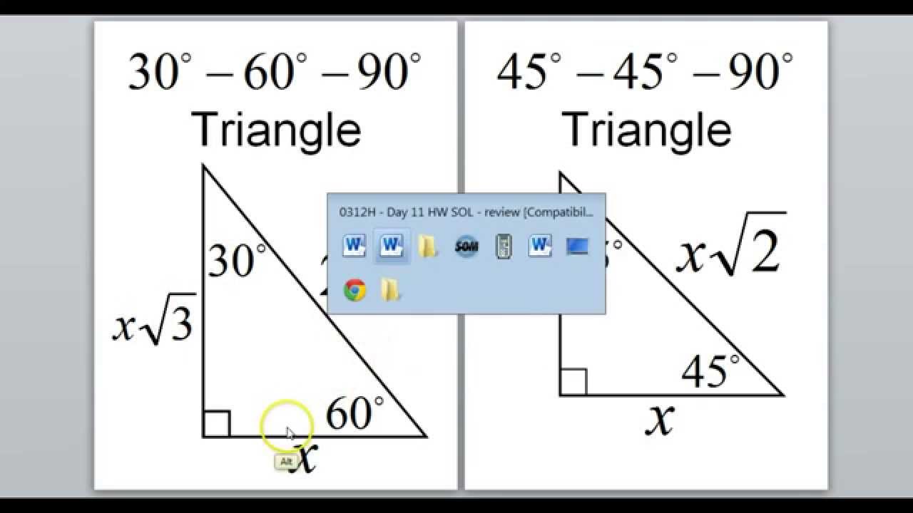Steps To Solve Special 30 60 90 Triangle