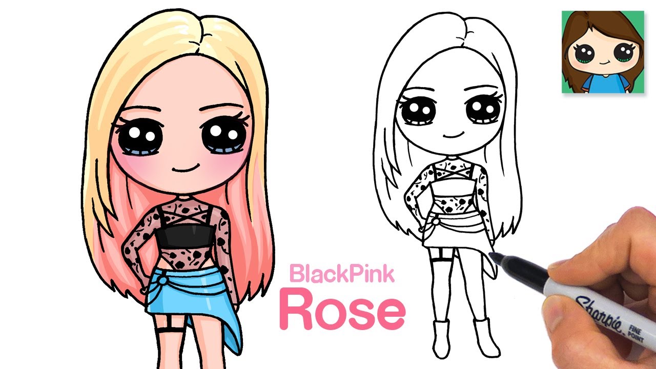 Blackpink Rose Cartoon Drawing Infoupdate Org
