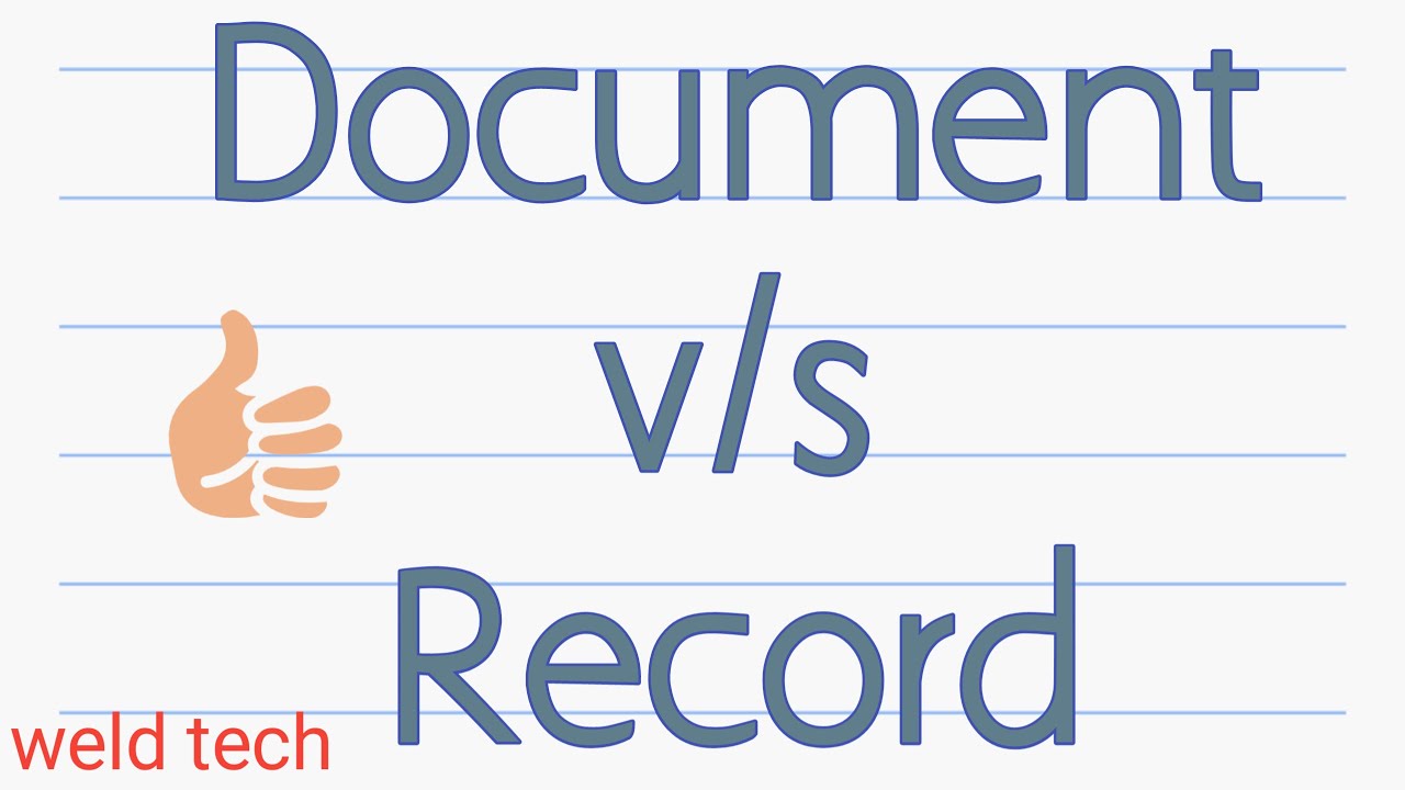 Record And Document Difference