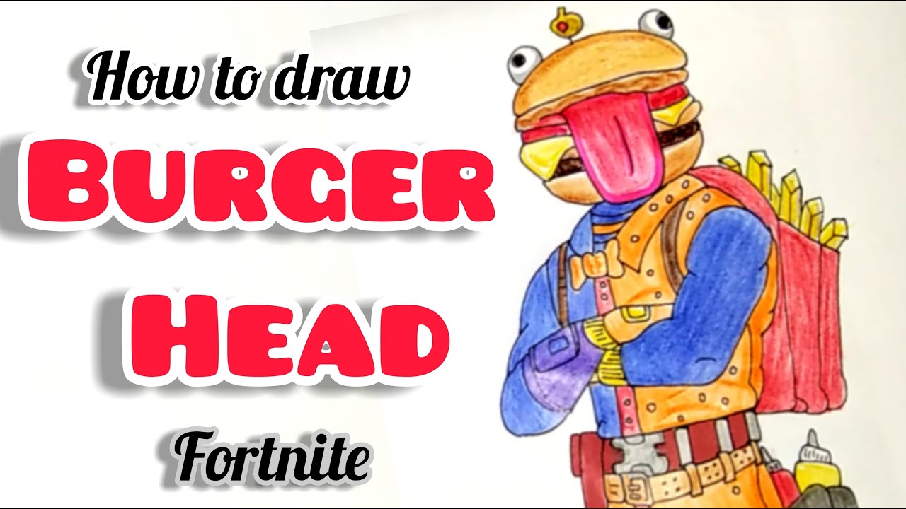 How To Draw Fortnite Durr Burger