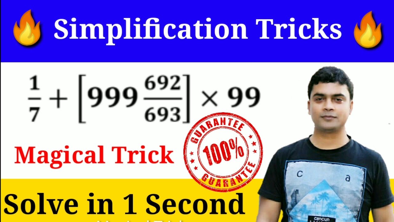 Simplification Short Tricks Maths Tricks Imran Sir Maths Youtube