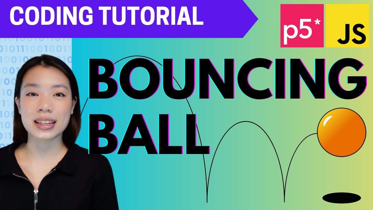 P5 Js Coding Tutorial Bouncing Ball Youtube