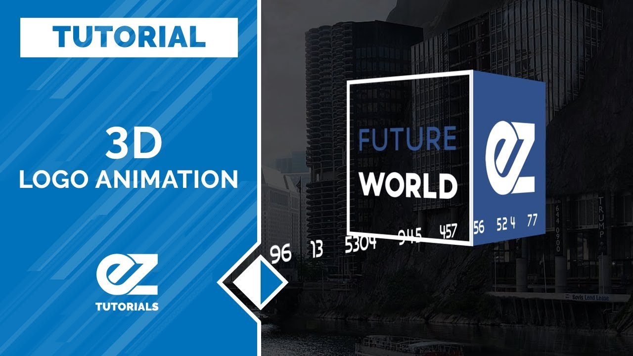 Easy 3d Logo Animation In After Effects Tutorial No Plugins Youtube