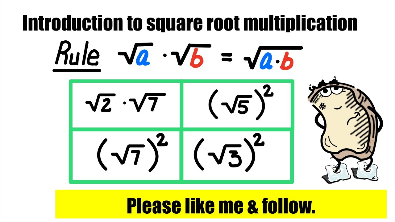 Introduction To Square Root Root Root Multiplication Youtube