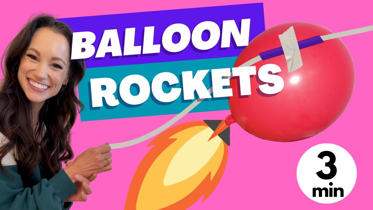 Balloon Rocket Science Fair Project Balloon Rockets Guided Experiment
