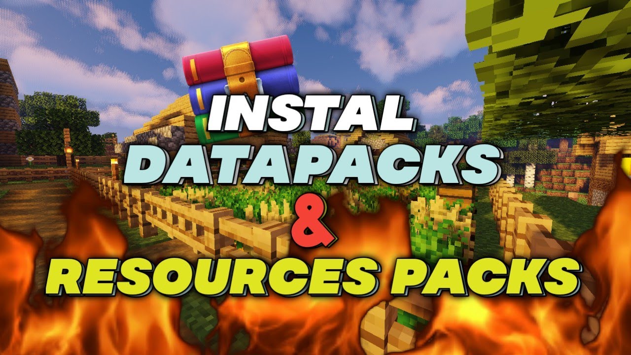 Cara Instal Resource Pack Dan Data Pack Di Minecraft Pc Youtube